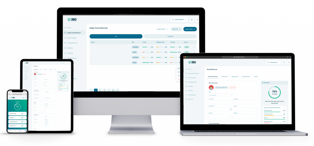 Features - 360 Safeguarding